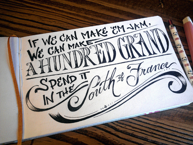 Lettering Lyrics Project - Jaclyn Le
