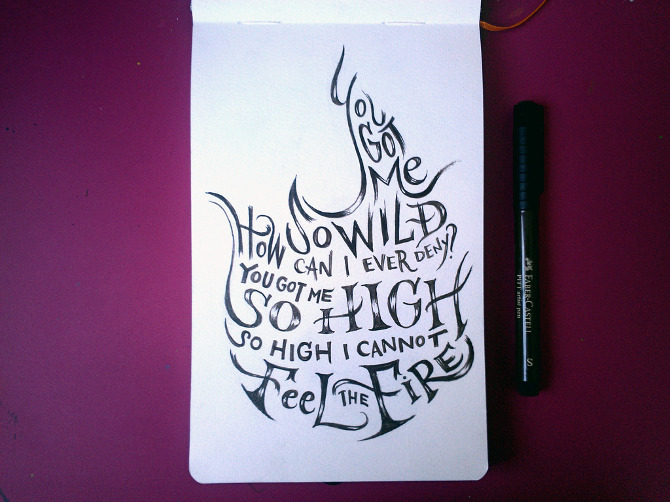 Lettering Lyrics Project - Jaclyn Le