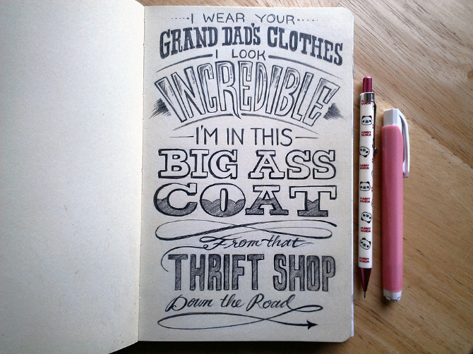 Lettering Lyrics Project - Jaclyn Le