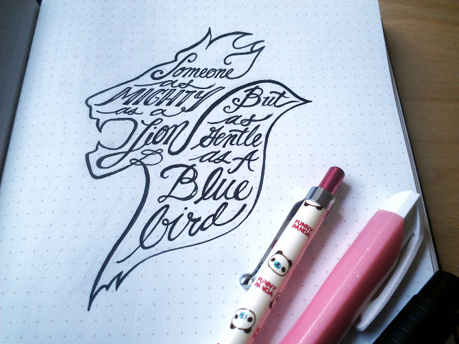 Lettering Lyrics Project - Jaclyn Le