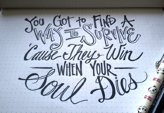 Lettering Lyrics Project - Jaclyn Le