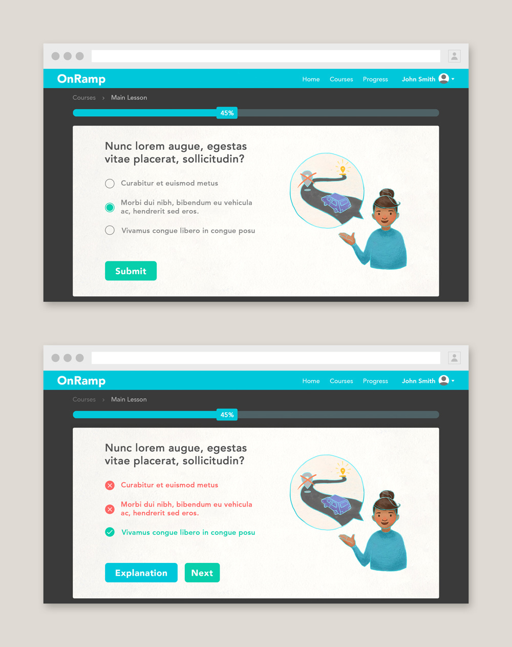 OnRamp Web App - Tiffany Chan Illustration and Design