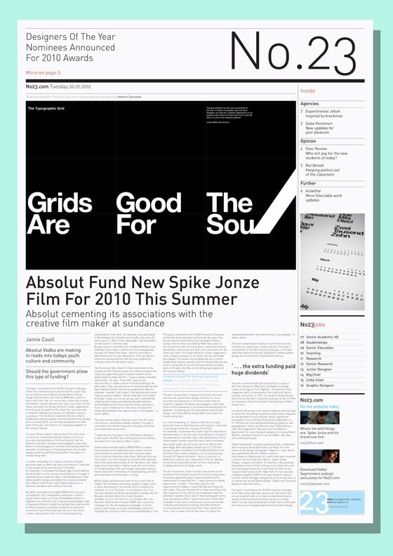 Broadsheet Design - mattsamson