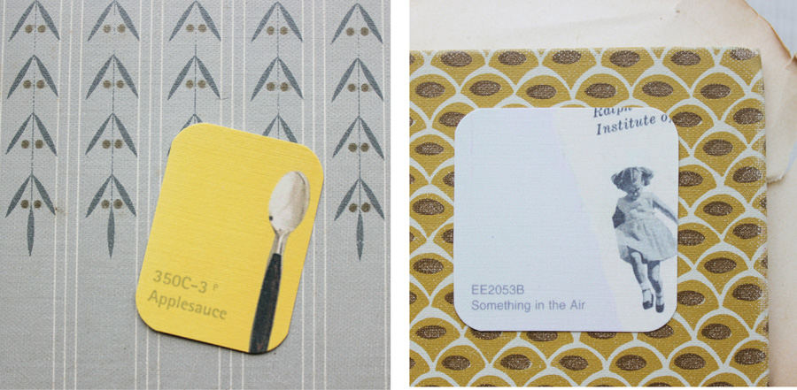 Paint Chip Collages - dot + jim