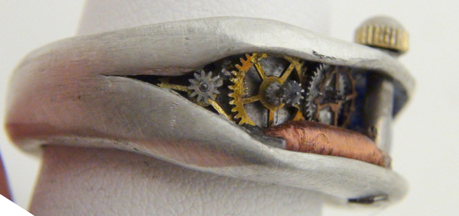 Steampunk rings - Bipolar Art & Jewelry