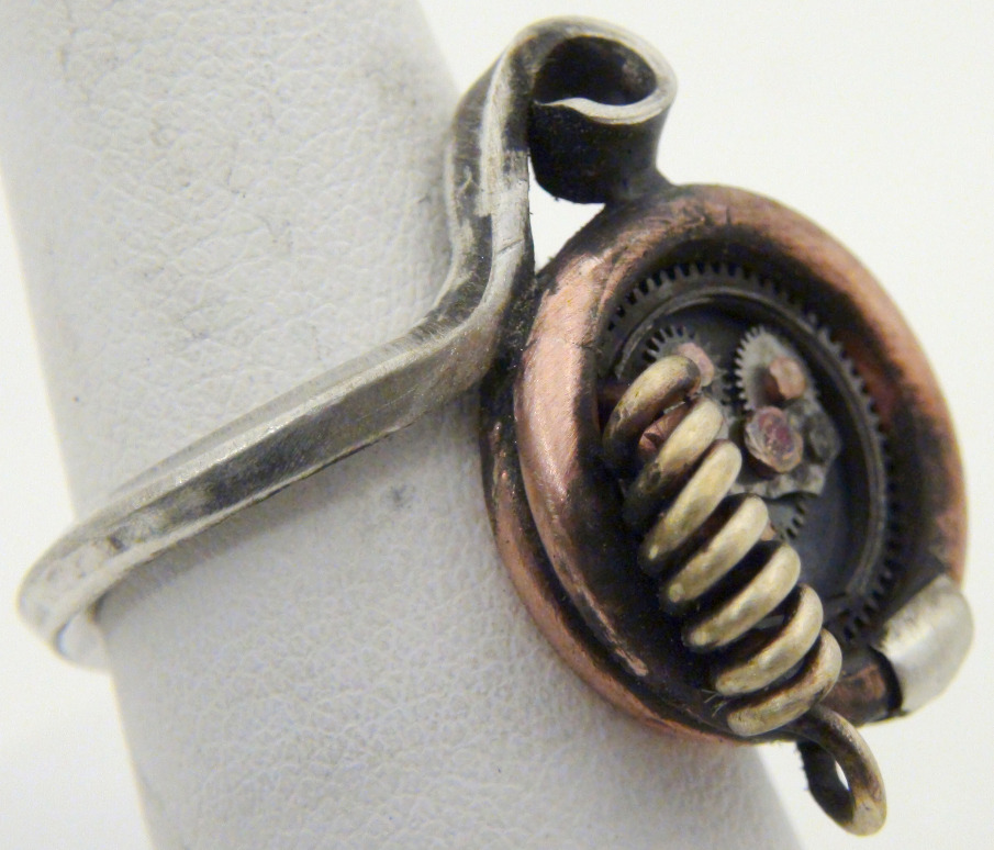 Steampunk rings - Bipolar Art & Jewelry