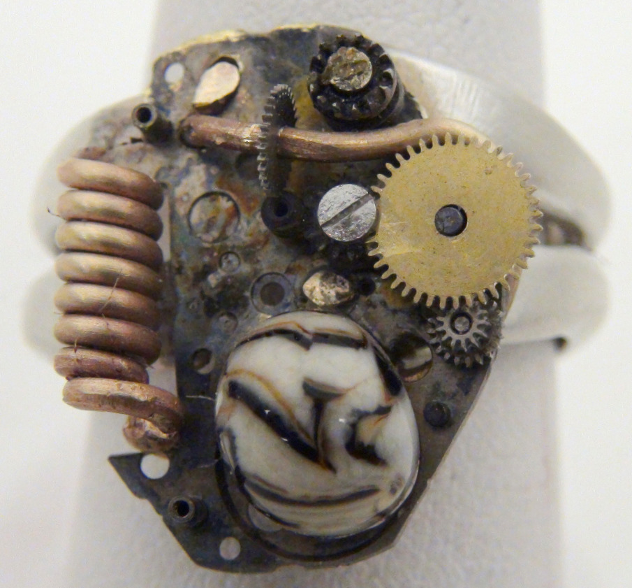 Steampunk rings - Bipolar Art & Jewelry