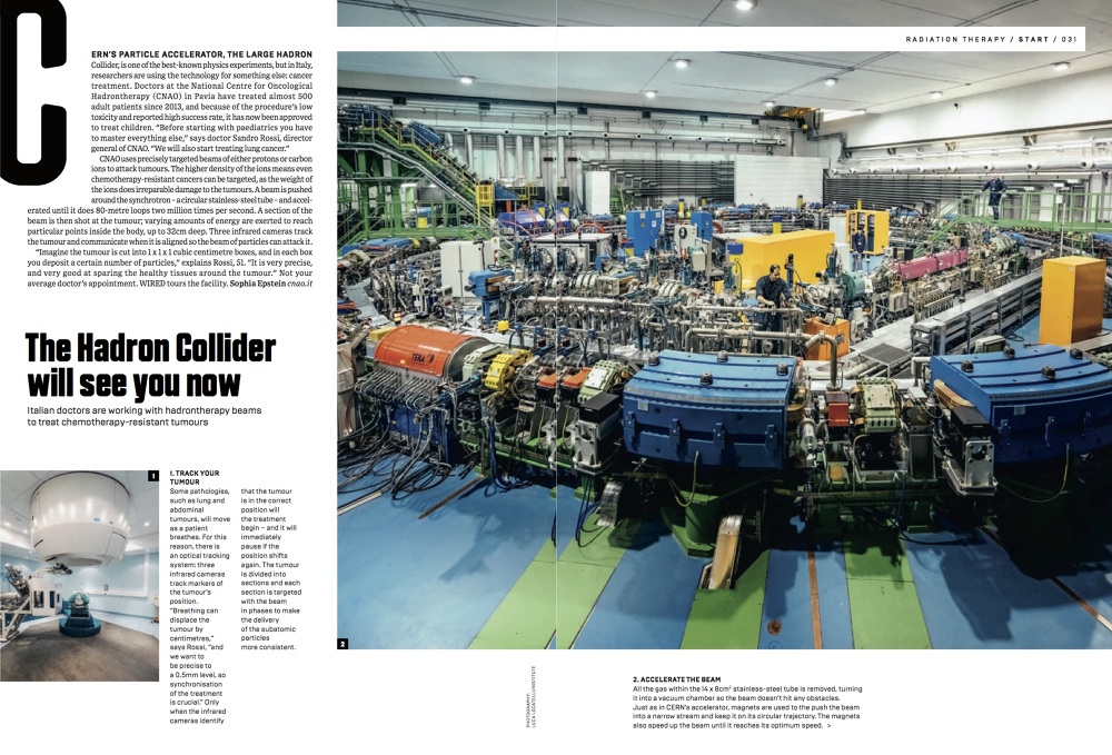 tearsheet: Luca Locatelli's photographs of 'CNAO' in Wired (UK ...
