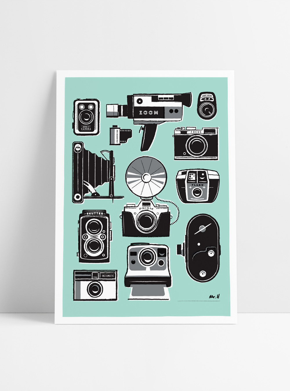 Camera Screenprint - Mr. H Design Co.