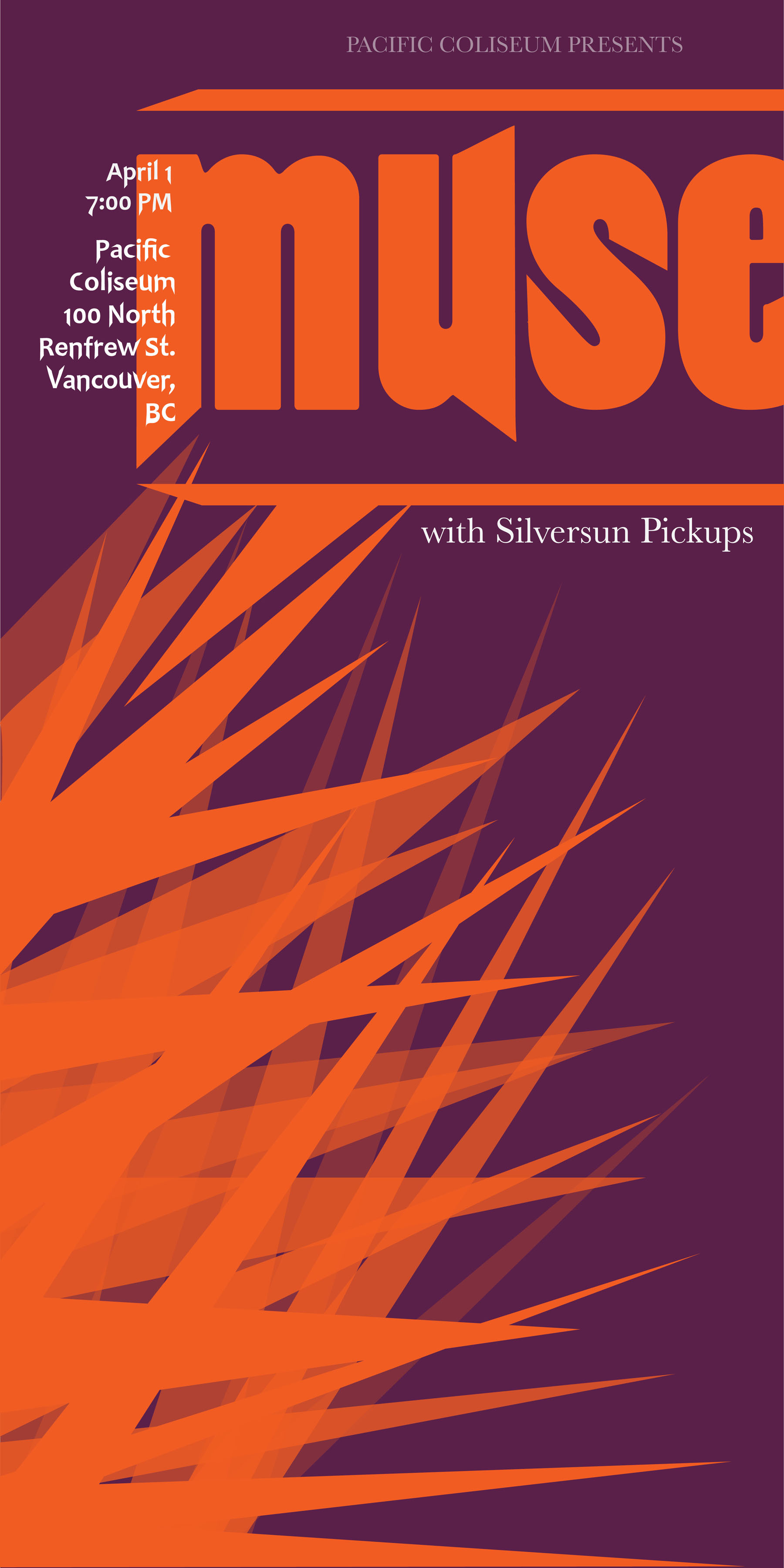 Muse Gig Poster - Morgan Bracken Design