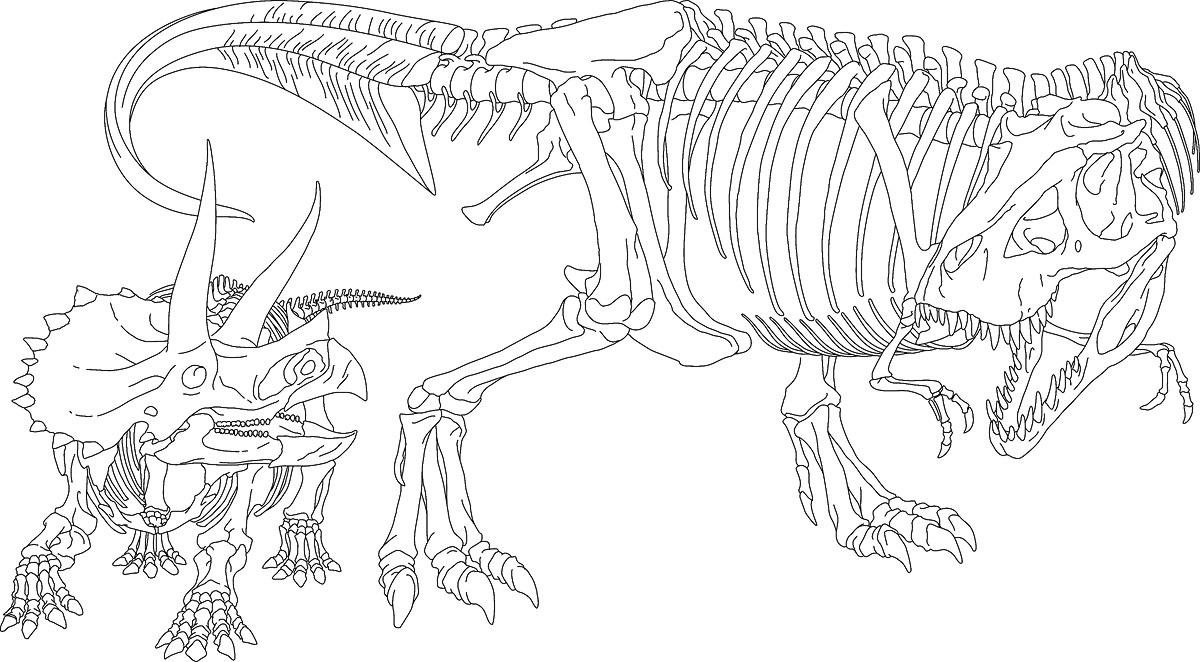 Tyrannosaurus & Triceratops - The Art of Eldar Zakirov