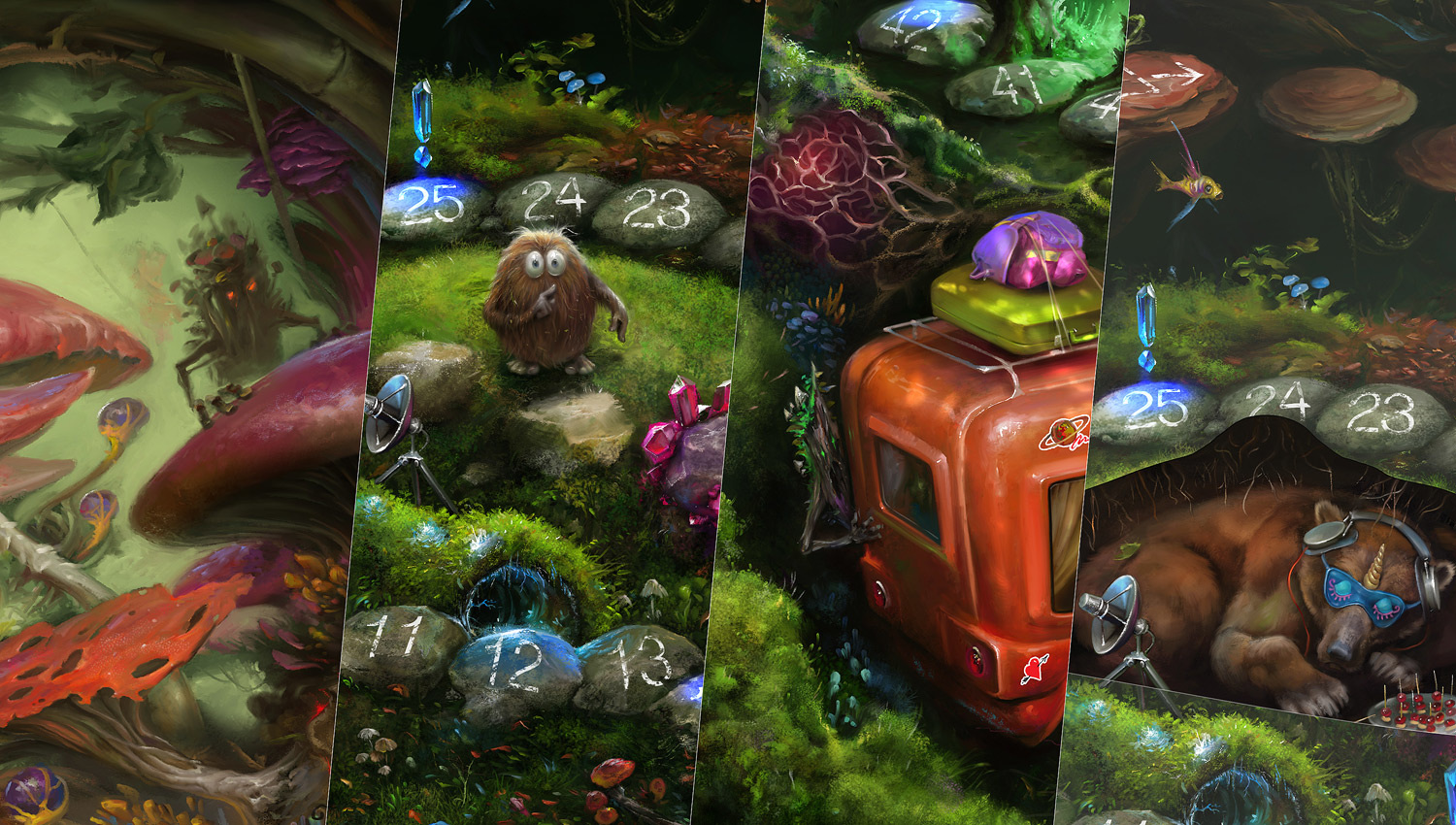 'MAGIC FOREST', Character & Creature design - The Art of Eldar Zakirov