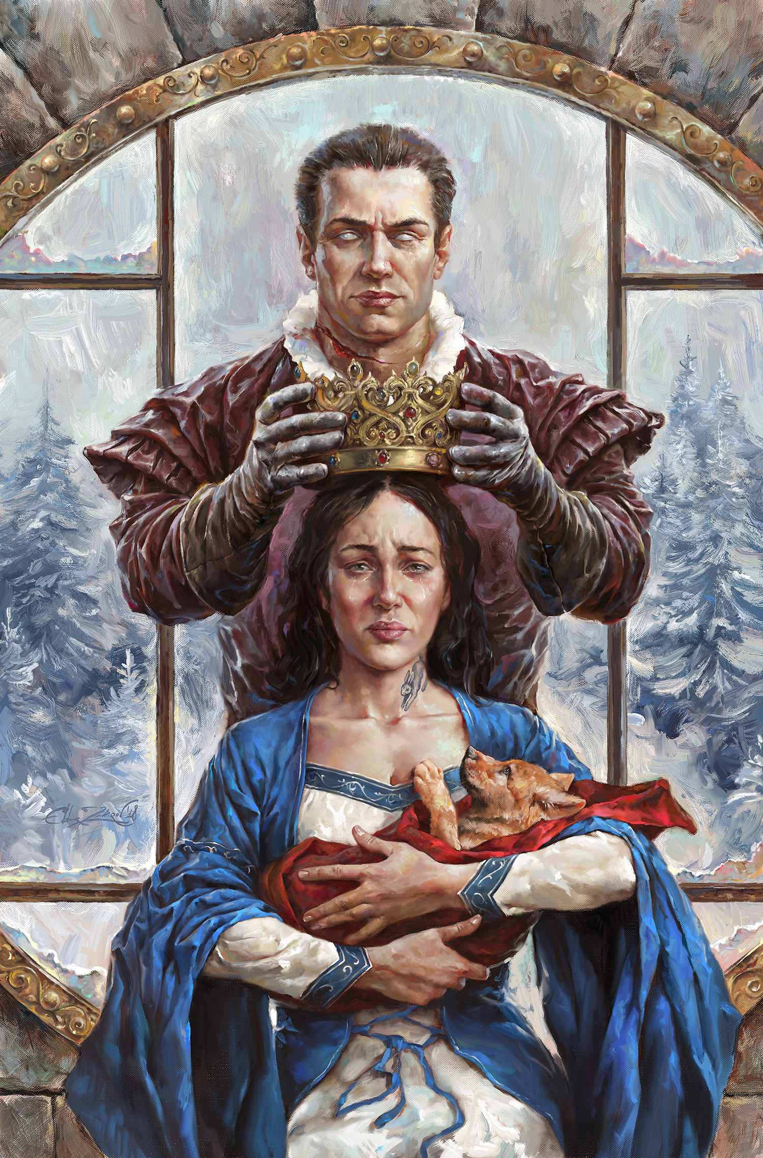 Reginald and Maria. Children of Maya - The Art of Eldar Zakirov