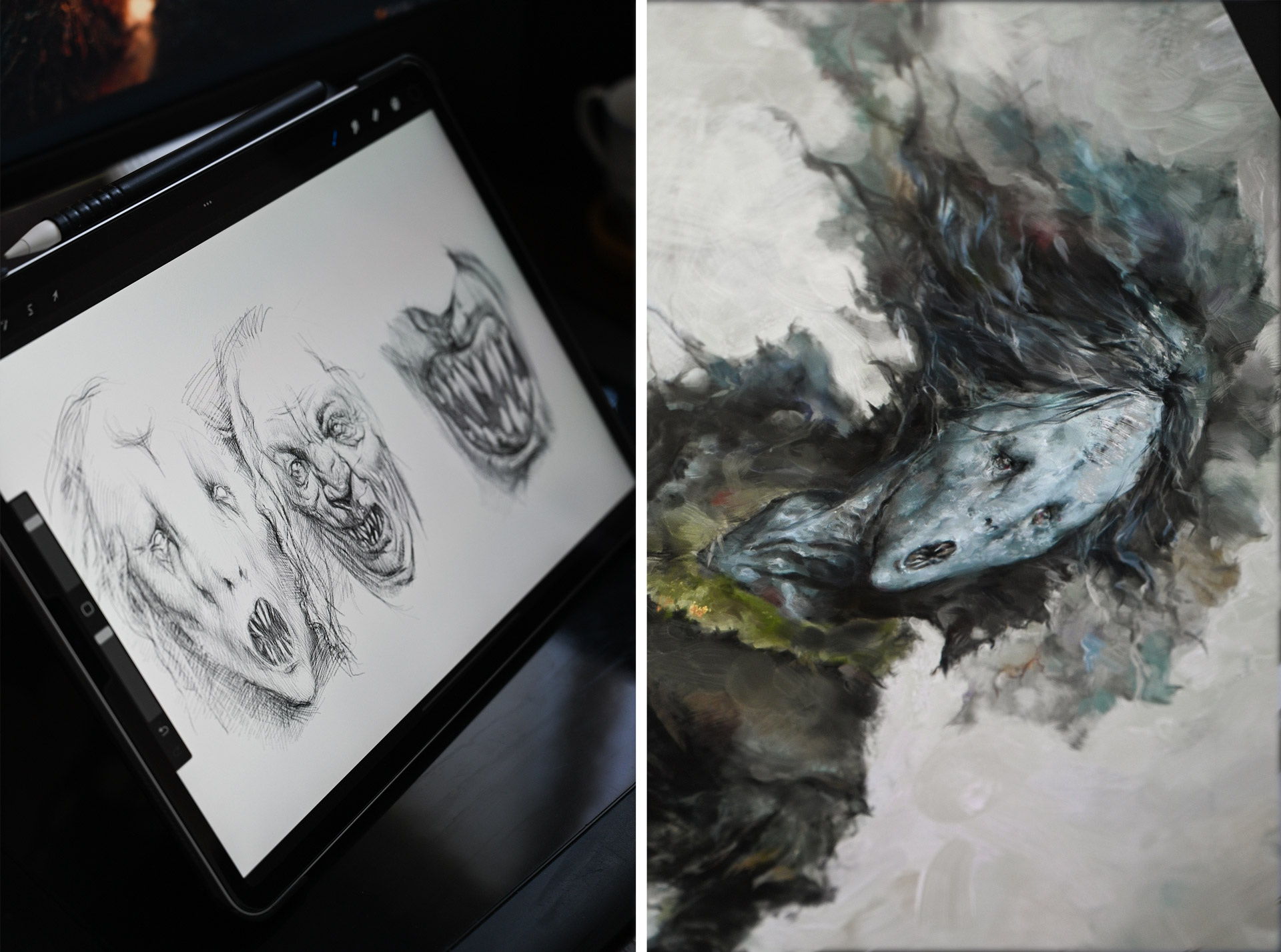 Black Annis Exploring The Witch The Art Of Eldar Zakirov