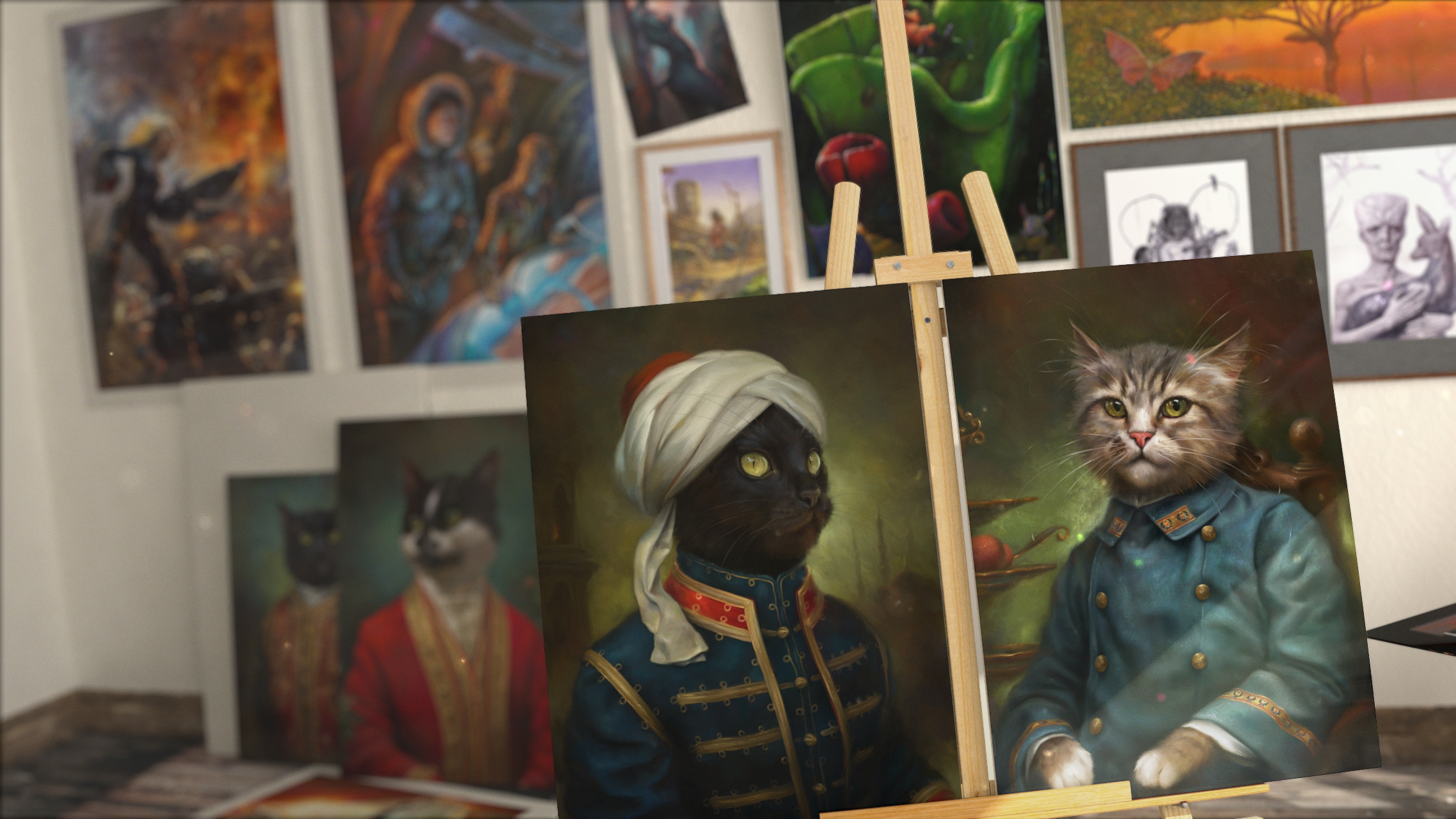 The Hermitage Court Moor Cat - The Art of Eldar Zakirov