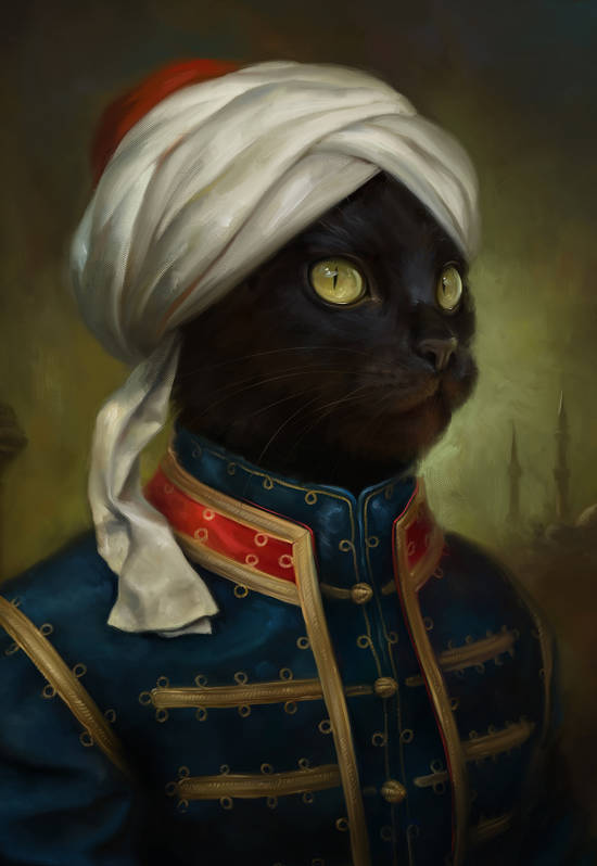 The Hermitage Court Moor Cat - The Art of Eldar Zakirov