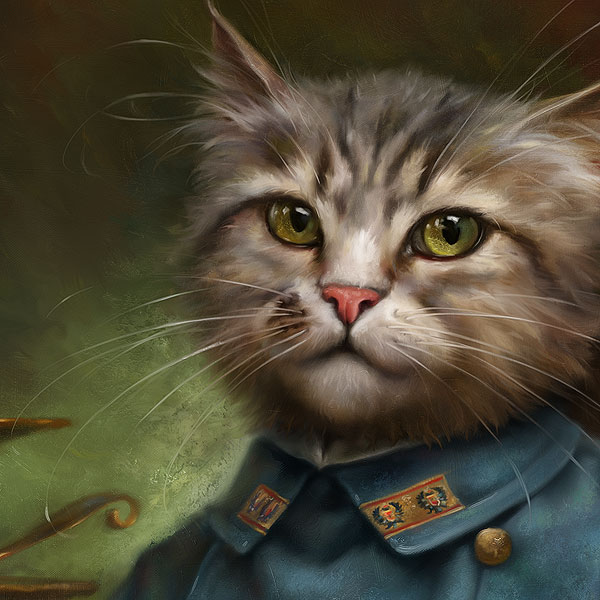 The Hermitage Court Confectioner Apprentice Cat - The Art of Eldar Zakirov