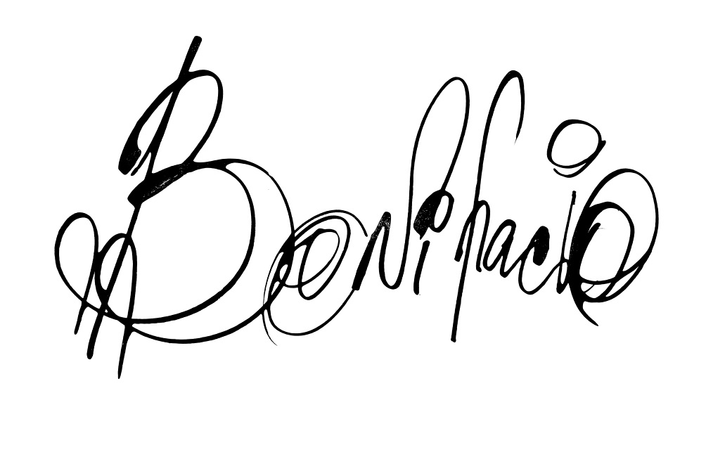 Bonifacio branding and calligraphy - The Art of Eldar Zakirov