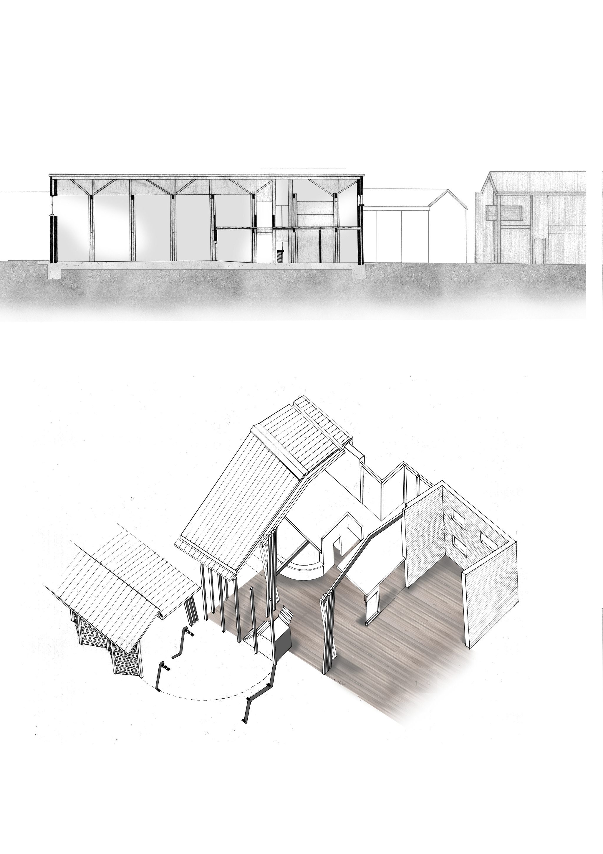 Primary School 3rd Year Final Civic Project - Architectural Graphics