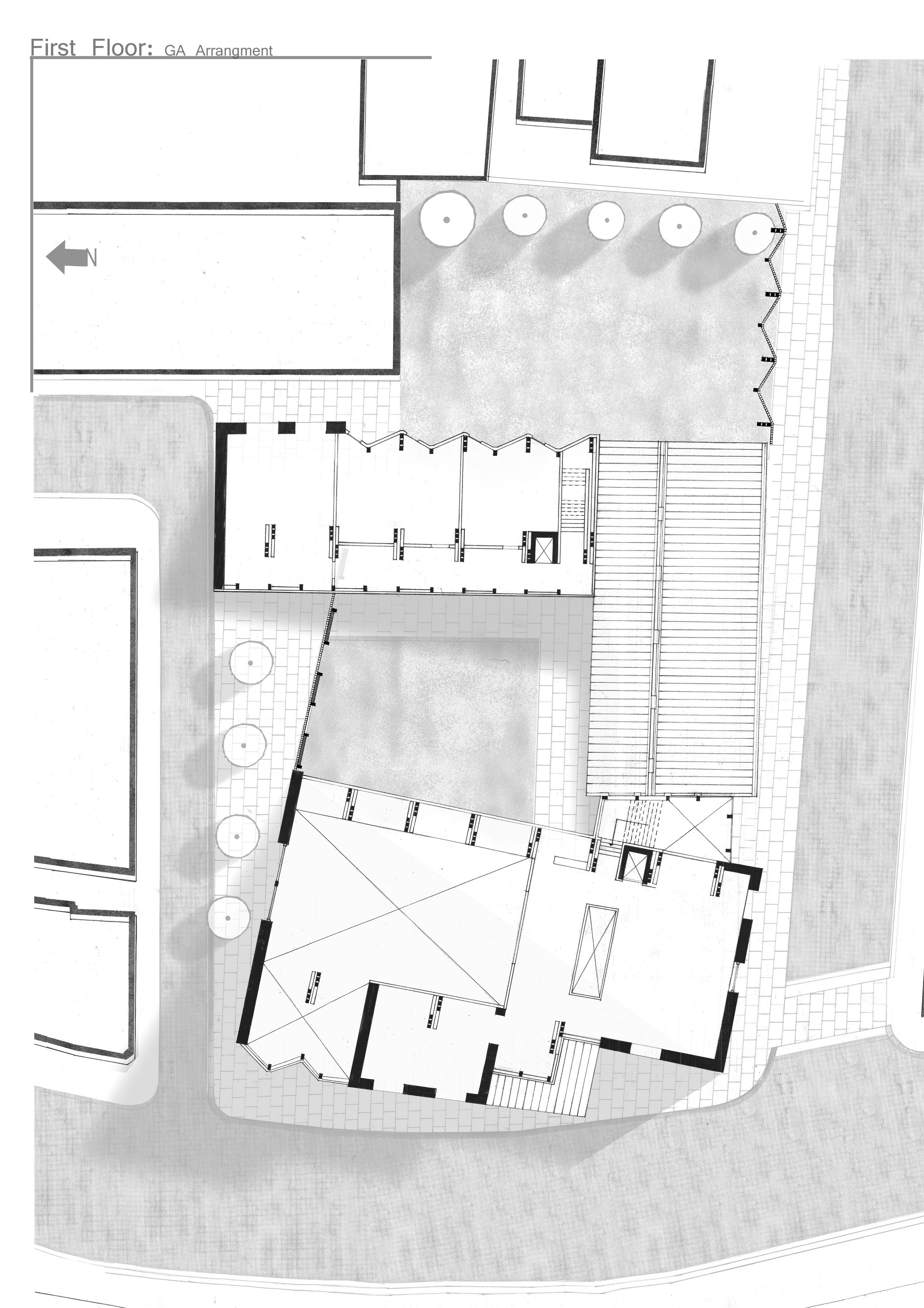 Primary School 3rd Year Final Civic Project - Architectural Graphics