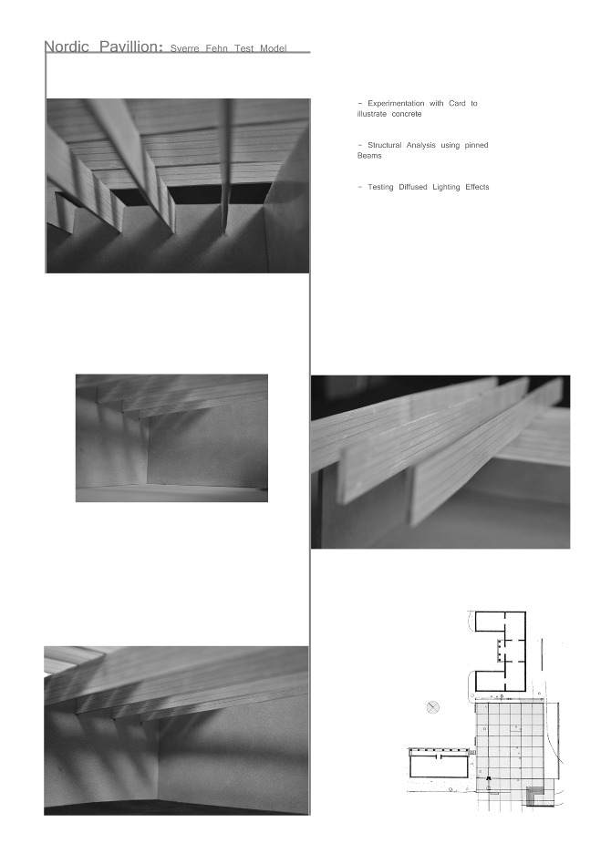 Nordic Pavilion Precedent Study 3rd Year - Architectural Graphics
