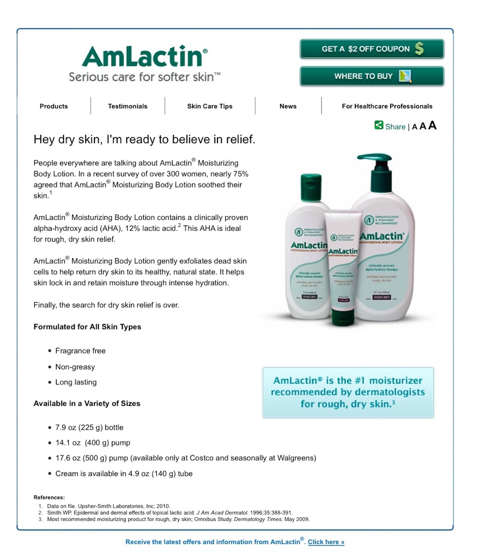 AmLactin Moisturizing Lotion Re-Launch - BlytheAlpern