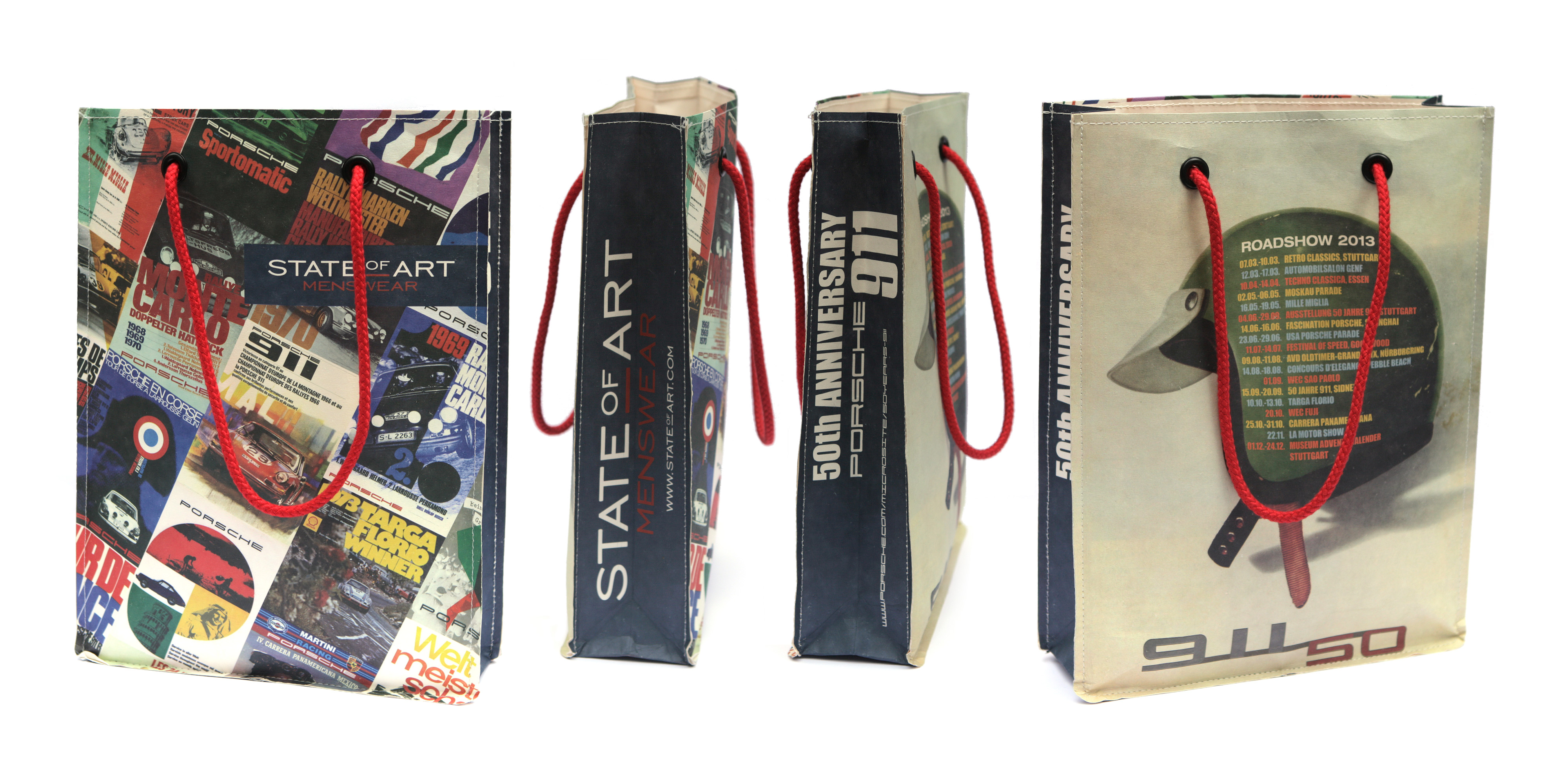 Bag & hangtag design "State of Art for Porsche 50Y911" - Heike Buehrer