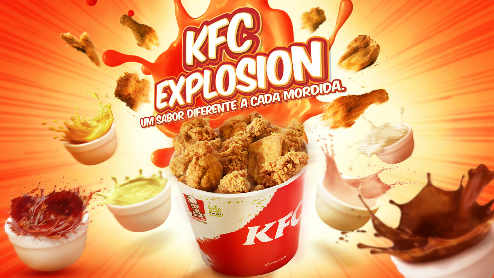 KFC Key Visuals variados - Edivaldo Batalha / Diretor de Arte