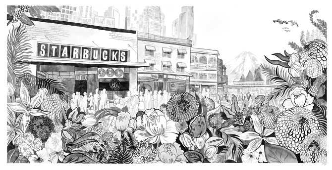 Starbucks: Pike Place Drawing - Jordan Kay
