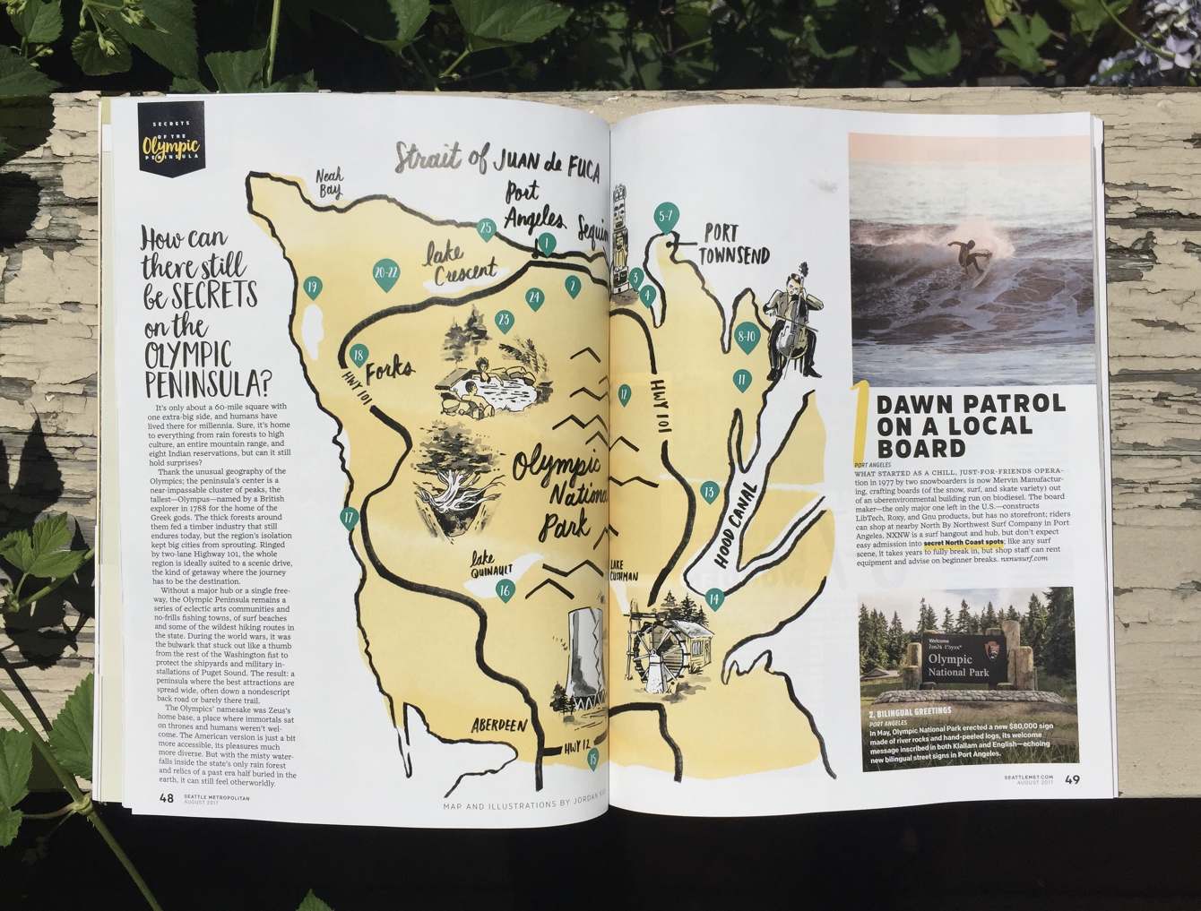 Olympic Peninsula Map - Jordan Kay