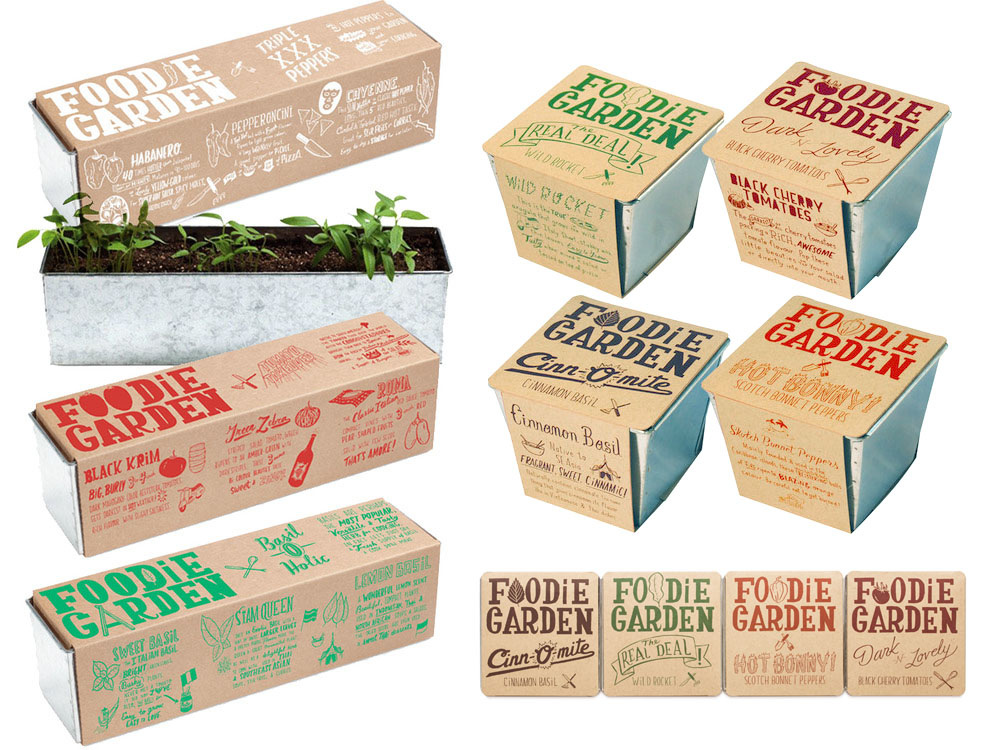 Foodie Garden - Joel Holland illustration/hand lettering