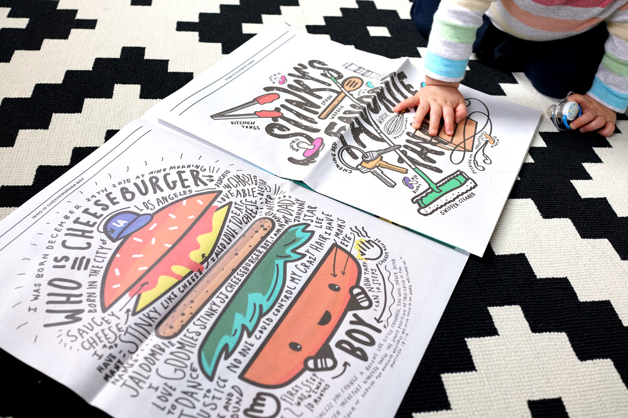 Stinky Cheeseburger Boy Newspaper - happyminders