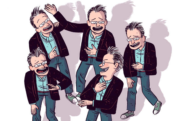 BBC Focus Magazine - Robin Ince - Jamie Coe Illustration