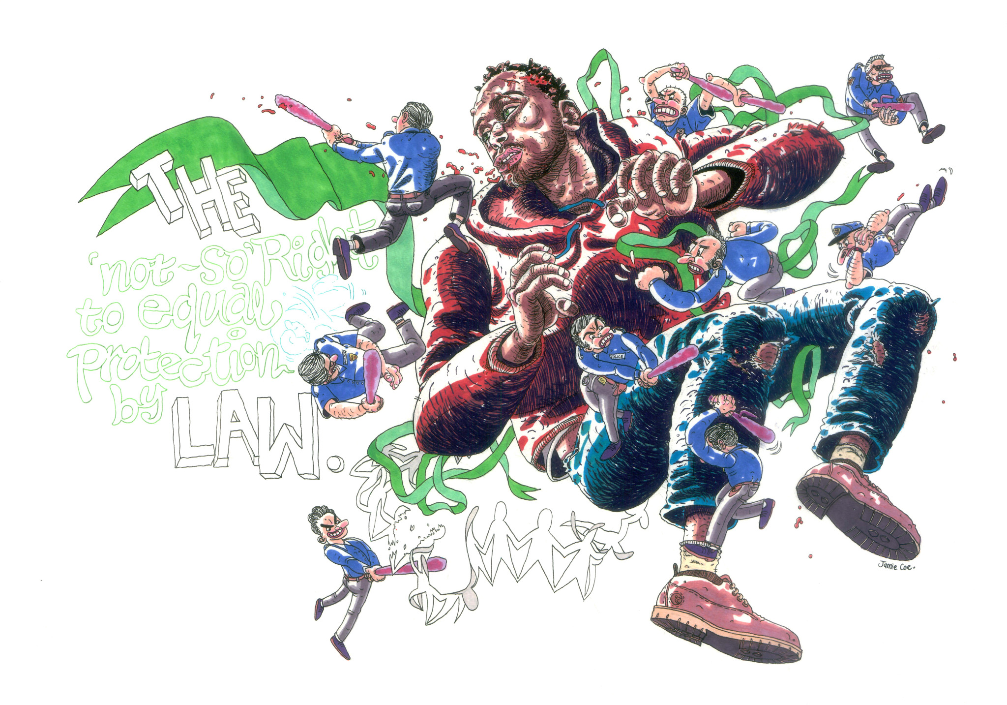 Rodney King - Jamie Coe Illustration