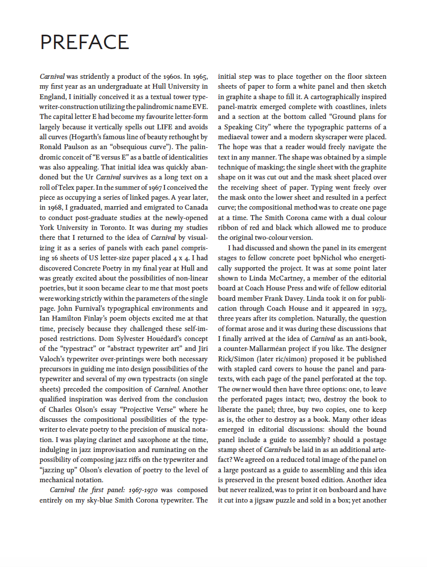 Steve McCaffery - Carnival - Veer Books