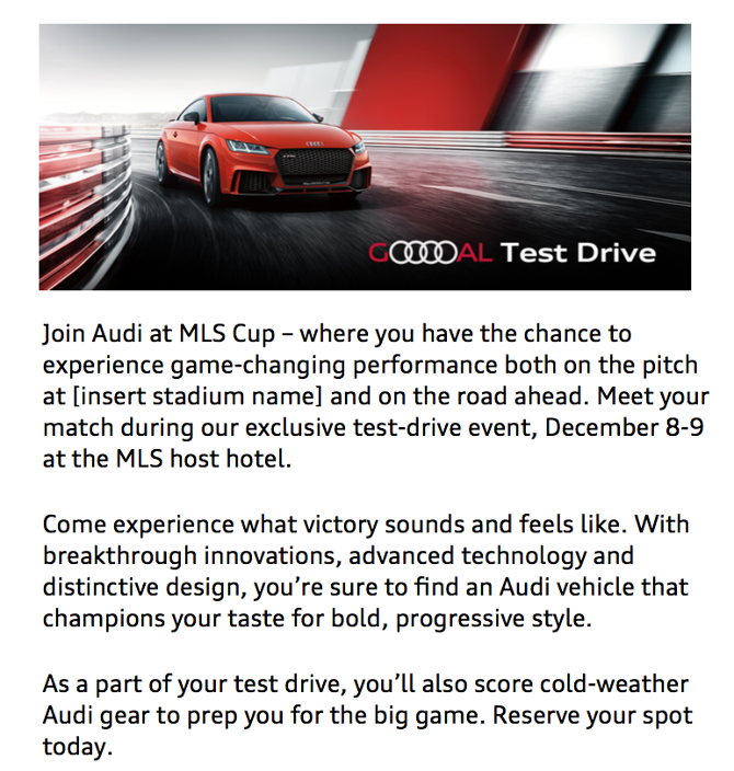 AUDI | EXPERIENTIAL AD CAMPAIGN + SCRIPT - Abby E. Wilson: Denver ...