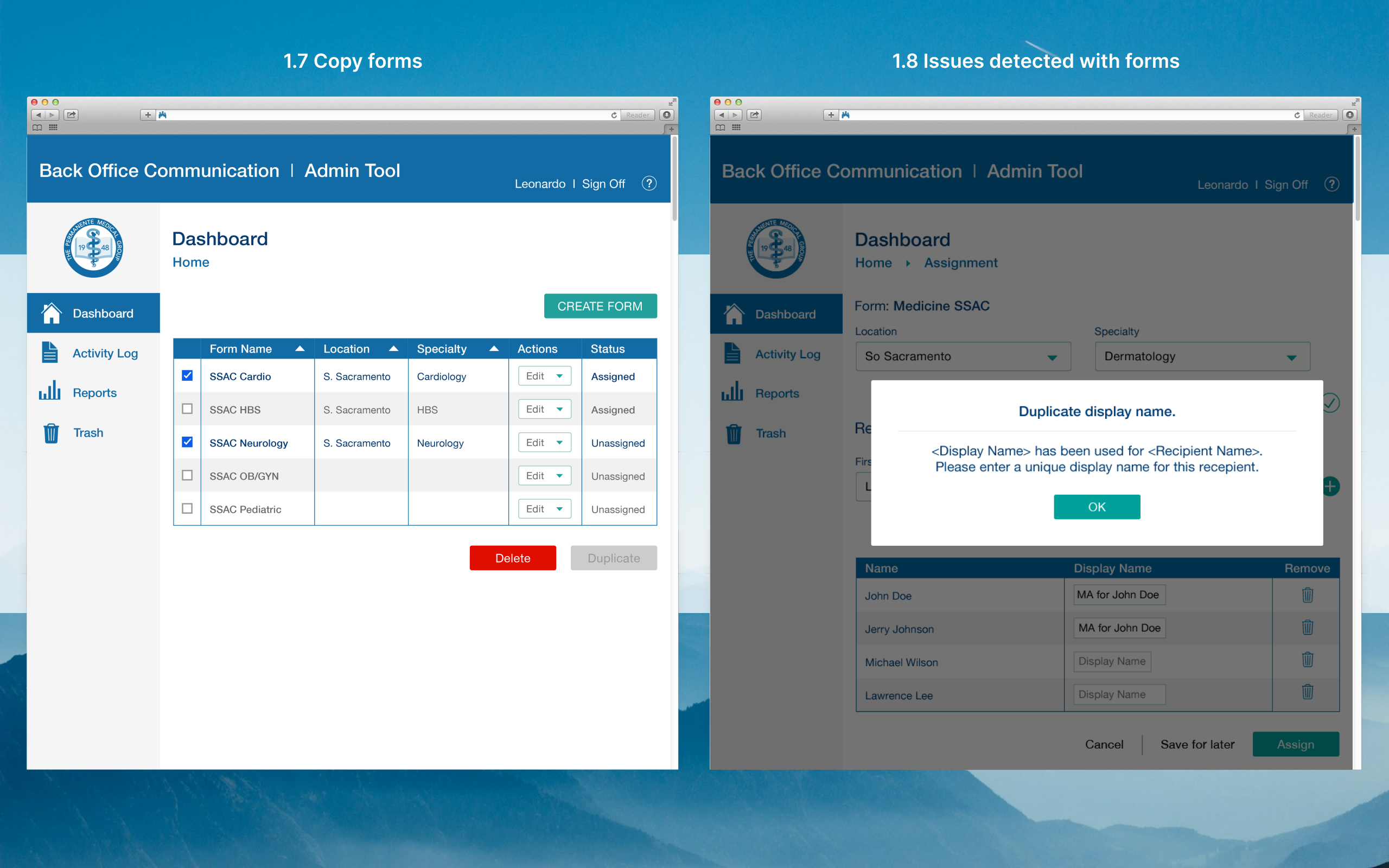 Back Office Application Design - Tejay's Workshop