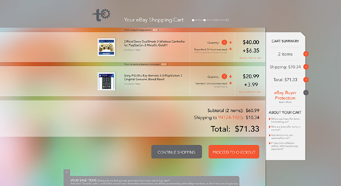 Shopping Cart user interface - Tejay's Workshop