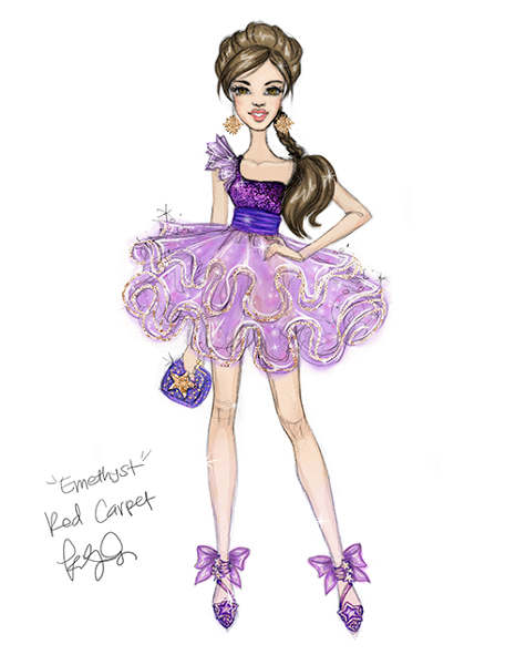 Fashion Doll Sketch - Katherine Chong