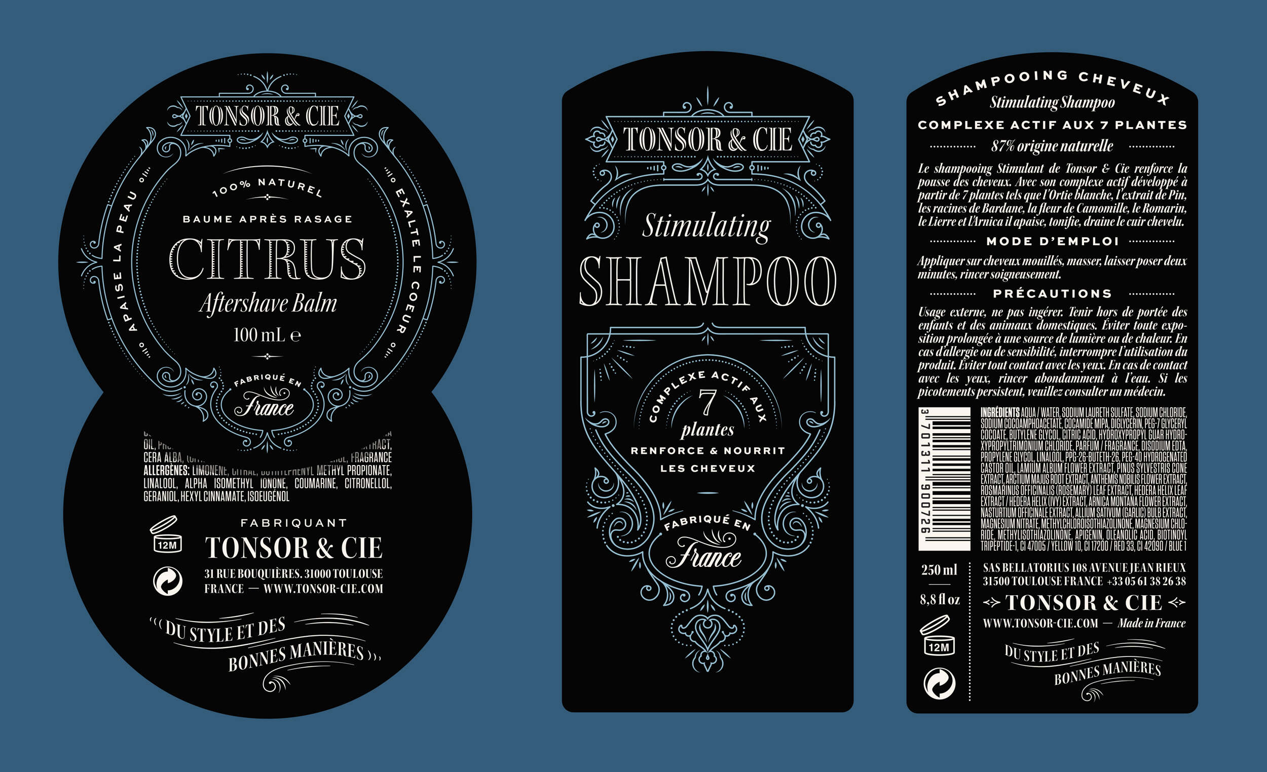 Tonsor & Cie Barbershop - Pretty/Ugly Design - Graphic Designer Ben Didier