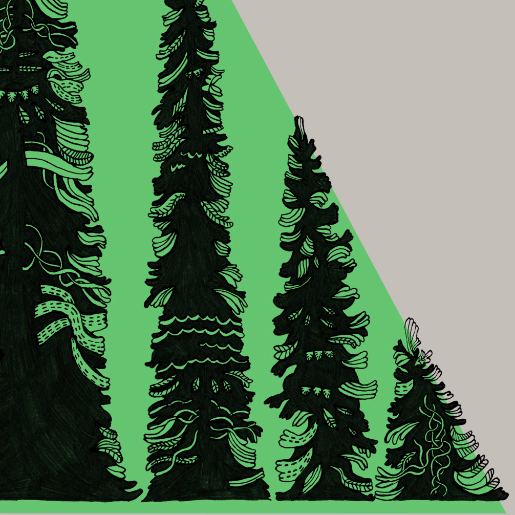 Decorative, Triangle Trees - Hannah Pos Illustration