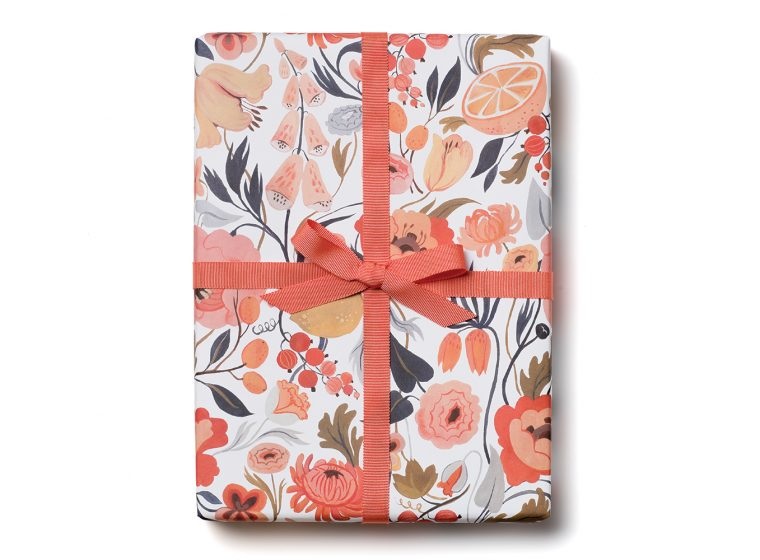 Citrus Peach Wrapping Paper - KelseyGarrityRiley