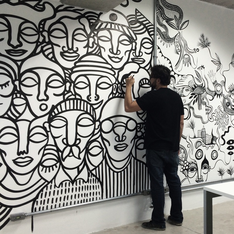 MURAL MENTAL LANDSCAPE - Guilherme Kramer Artwork