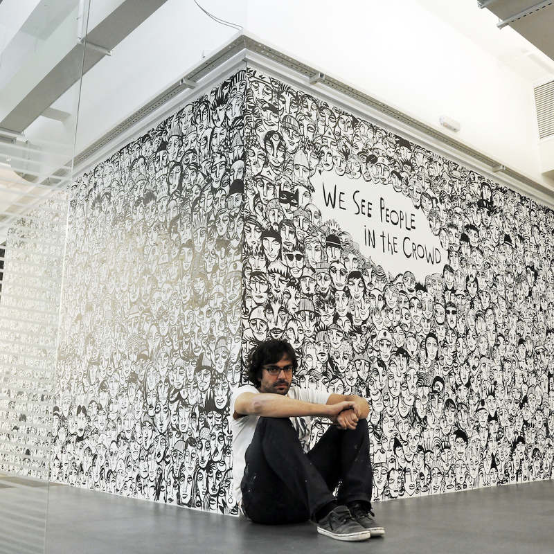 I SEE PEOPLE IN THE CROWD - Guilherme Kramer Artwork