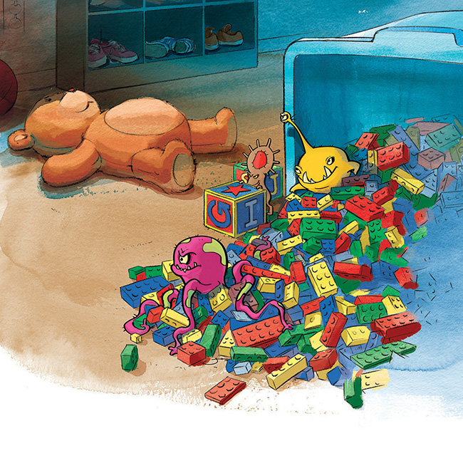 Virus Characters 3 - Illustration