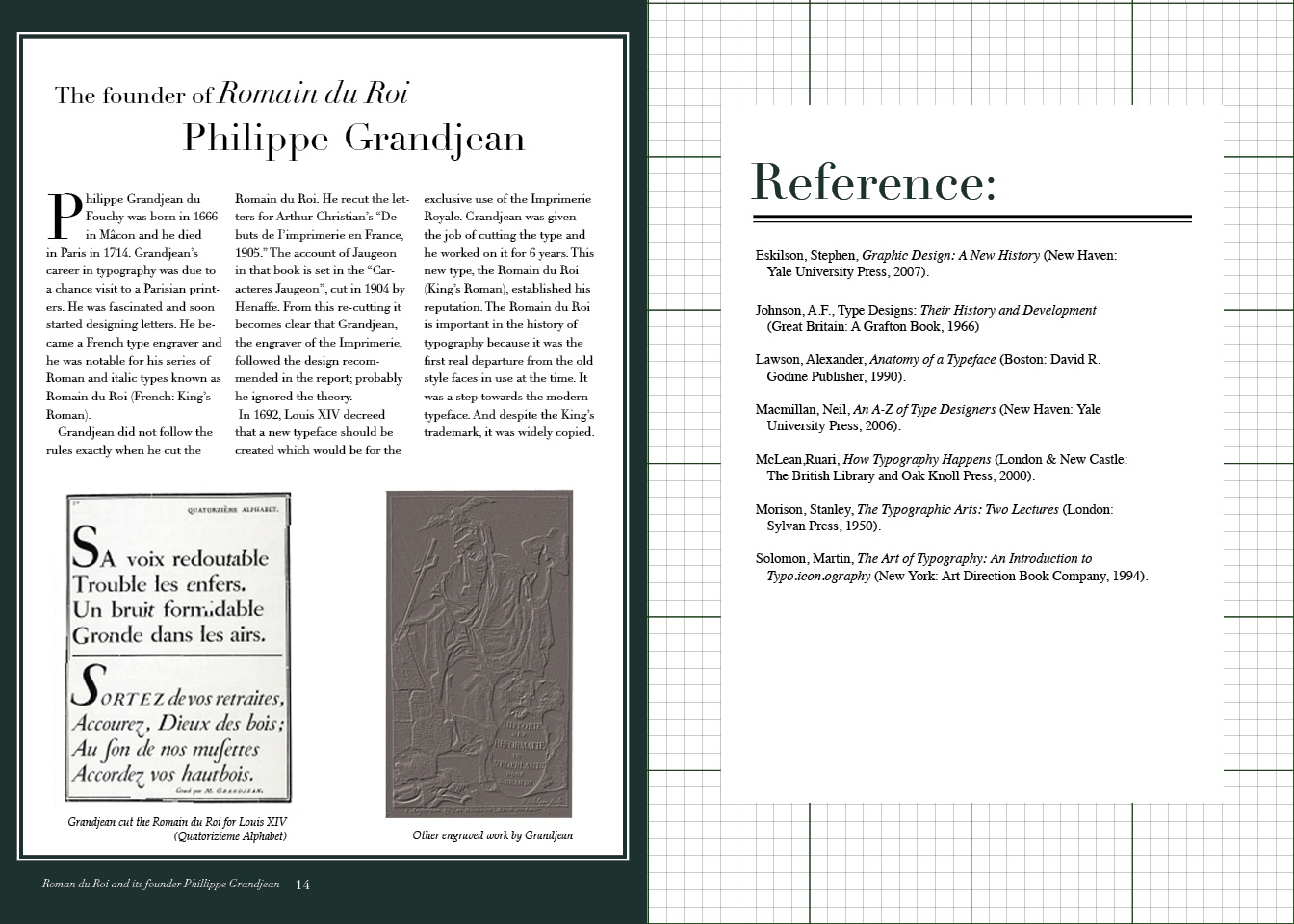 Font Study: Romain du Roi - Kreative Graphics by Katy