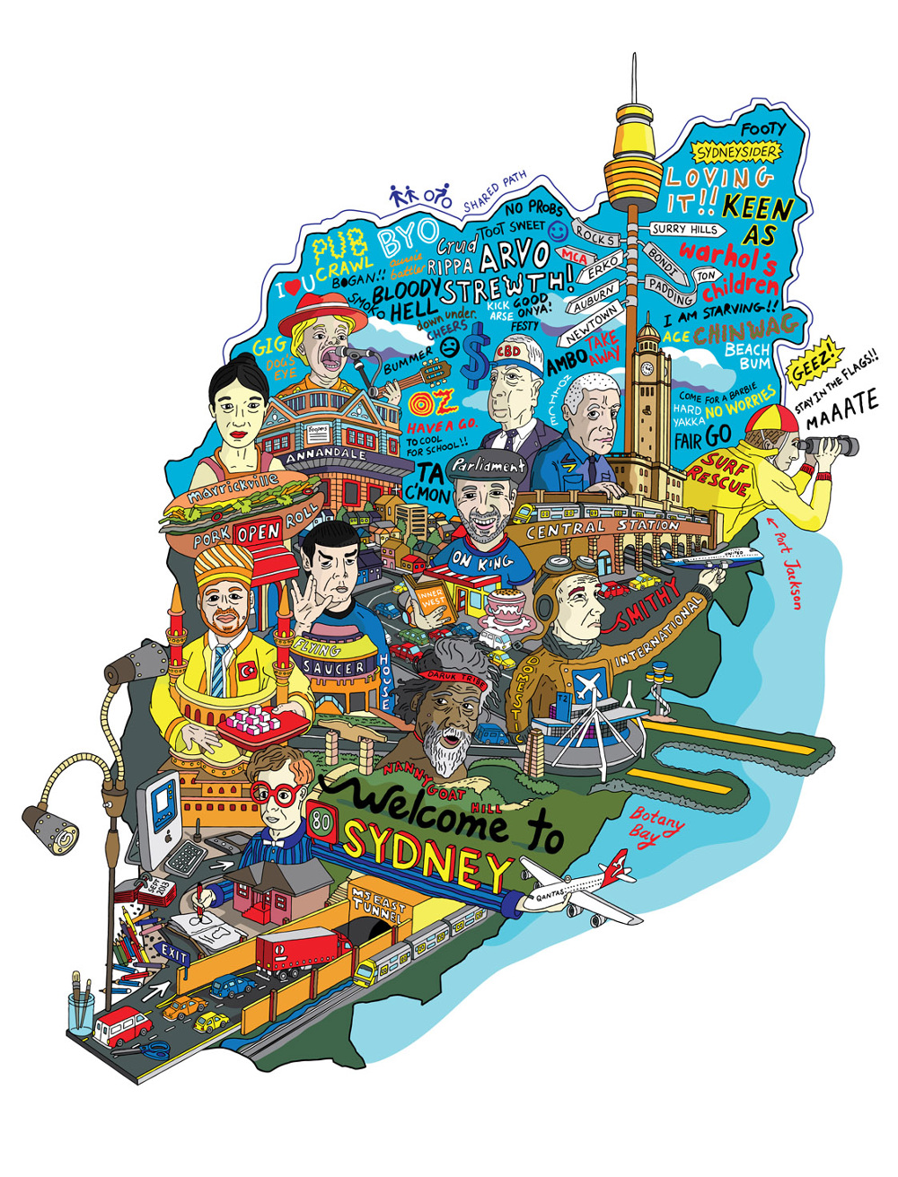 Creative Cities Project - SYDNEY MAP. - WHYNOTJAMES