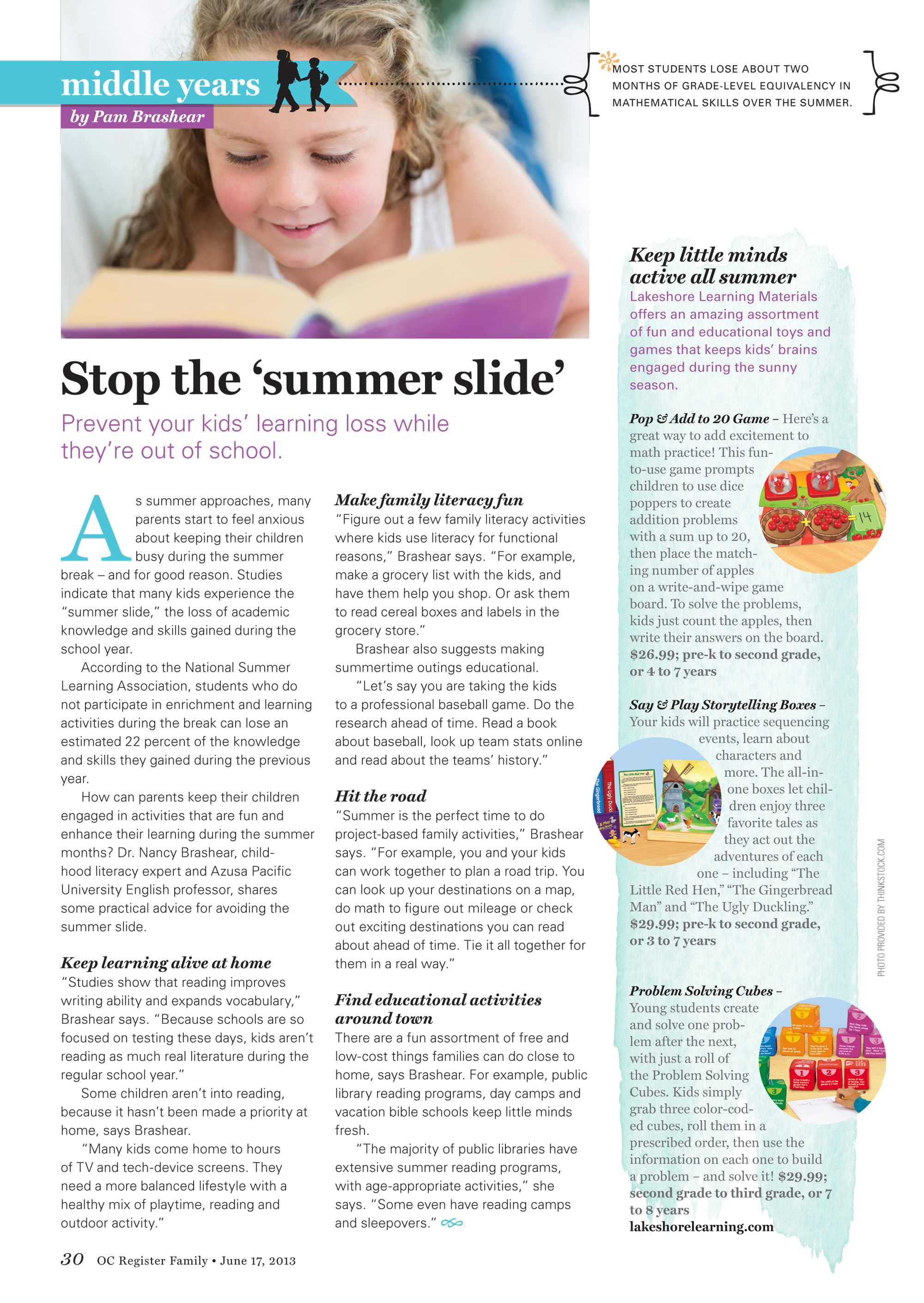 OC Register Family Magazine // June 17, 2013 - Monica Garrett's portfolio