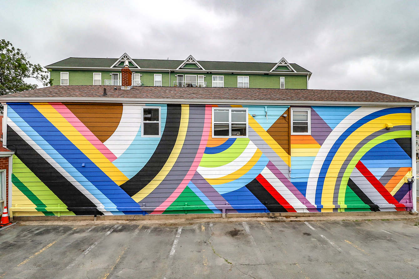 Neon Mural, Dartmouth, Nova Scotia - davidguinn