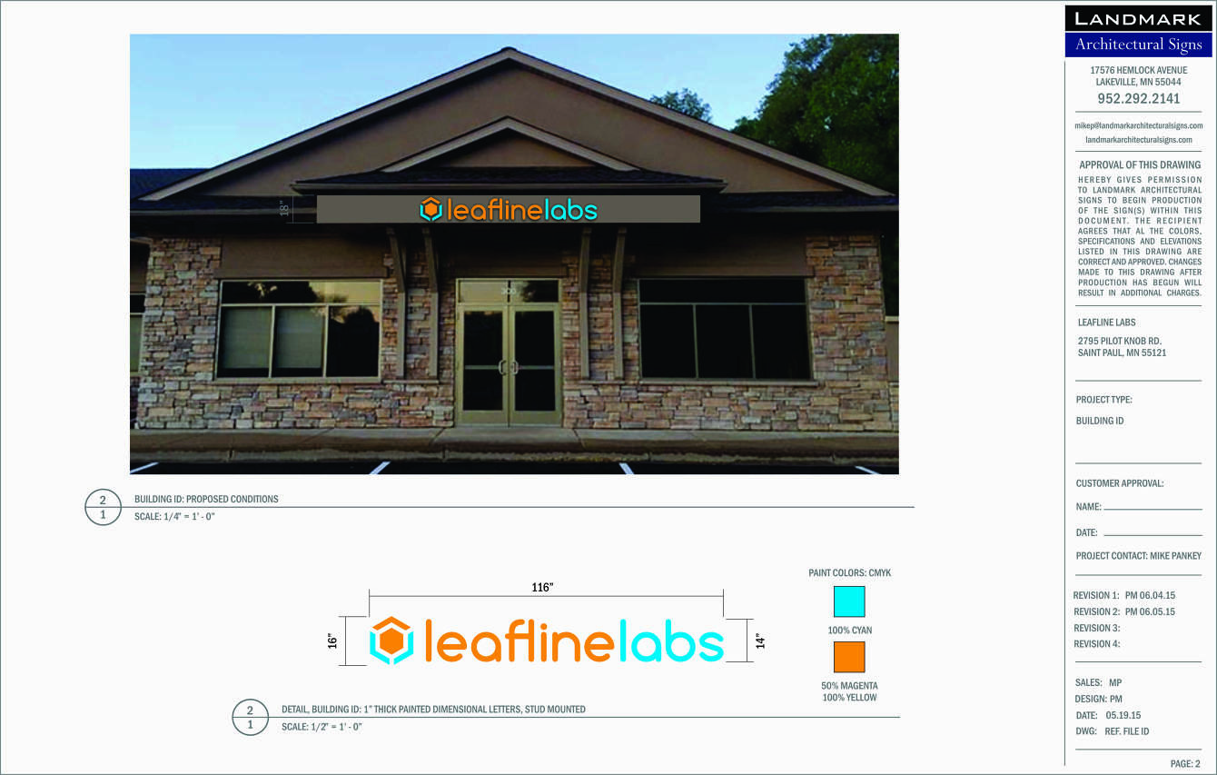 Signage Proposal Drawings - Signage & Graphic Arts Portfolio